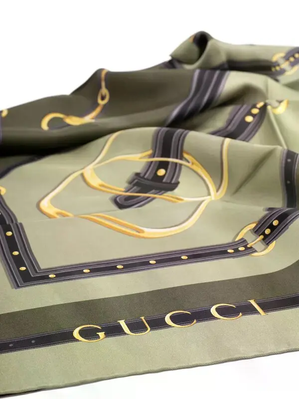 Gucci Printed Silk Scarf