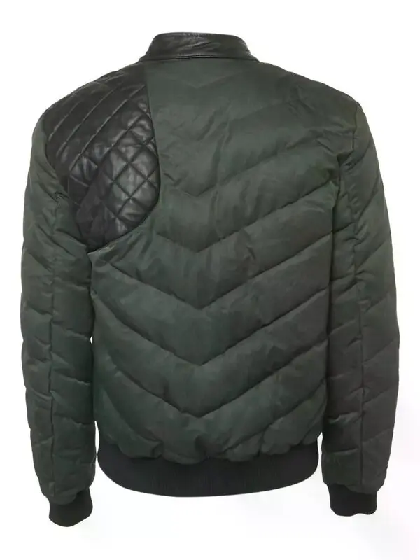 VERSUS Quilted Leather Jacket