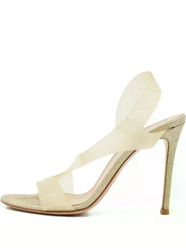 GIANVITO ROSSI Metropolis Slingback Sandals - White