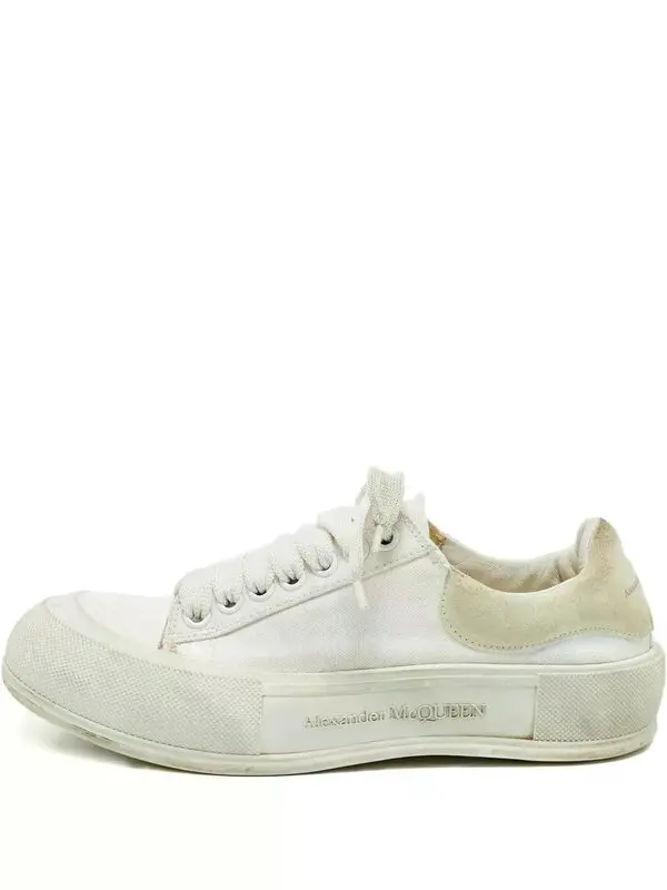 Alexander McQueen Canvas Platform Sneakers