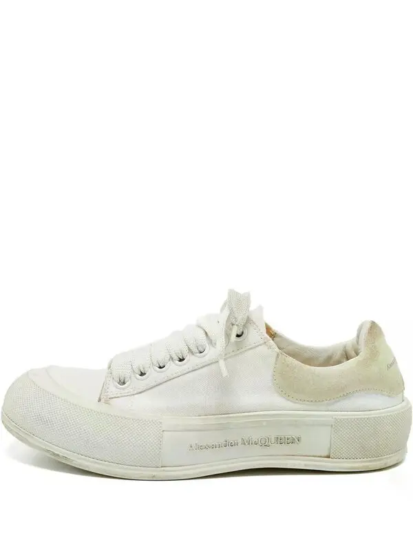 Alexander McQueen Canvas Platform Sneakers