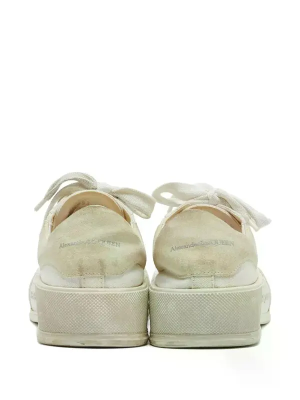 Alexander McQueen Canvas Platform Sneakers