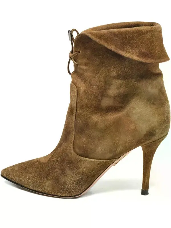 AQUAZZURA Suede Ankle Boots