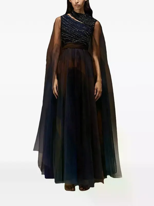 brown embellished maxi dress Strapless Embellished Corset Maxi Dress Brown