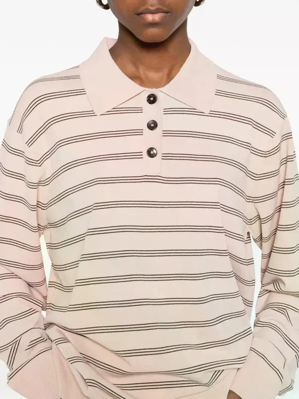 THE GARMENT Madison Striped Polo Top