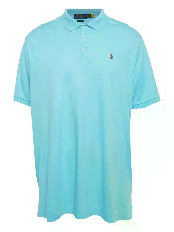 Ralph Lauren Embroidered-logo Polo Top - Blue