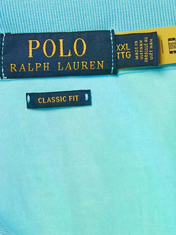 Polo Ralph Lauren Embroidered-logo Polo Top - Blue