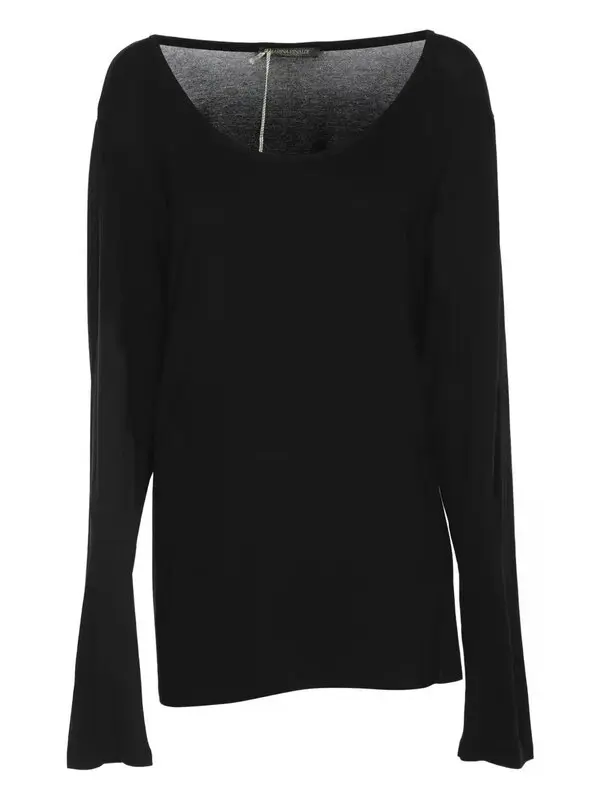 Marina Rinaldi Long-sleeved Wide-neck Top