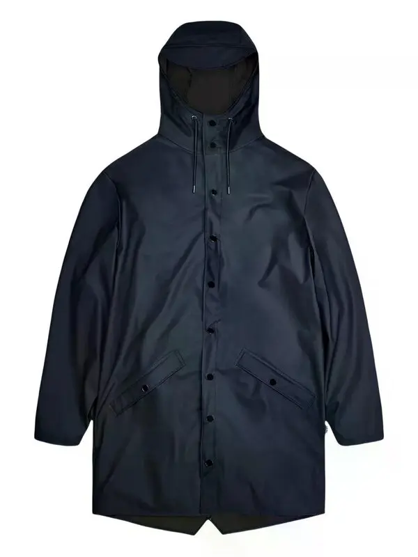Rains Button-fastening Hooded Coat