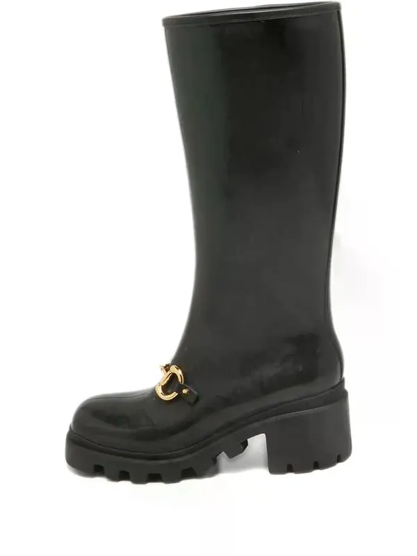 Gucci Horsebit Rain Boots - Black
