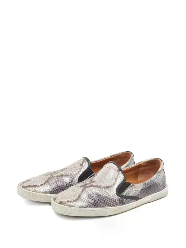 JIMMY CHOO Snakeskin-effect Sneakers
