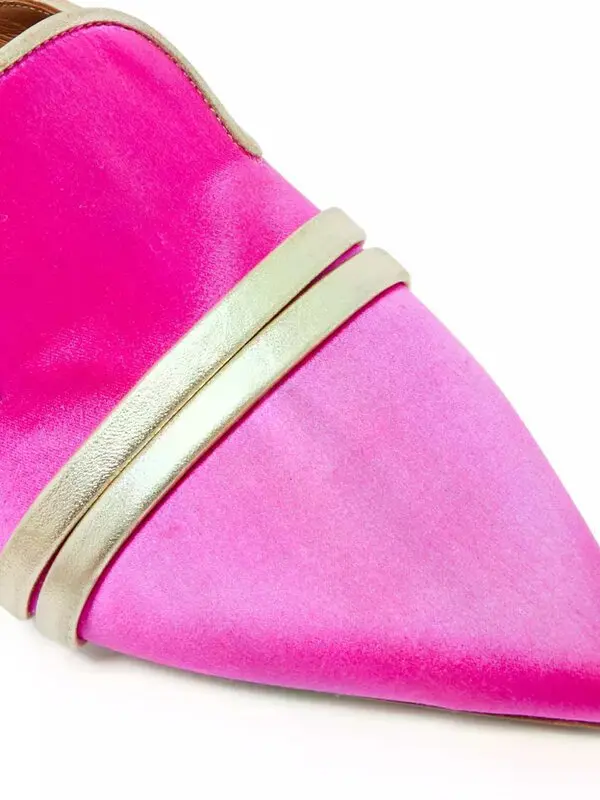 MALONE SOULIERS Sculpted Leather Mules - Pink