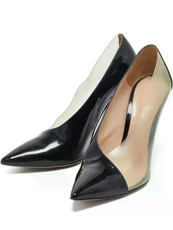 GIANVITO ROSSI 115mm Patent Leather Pointed-toe Pumps - Black