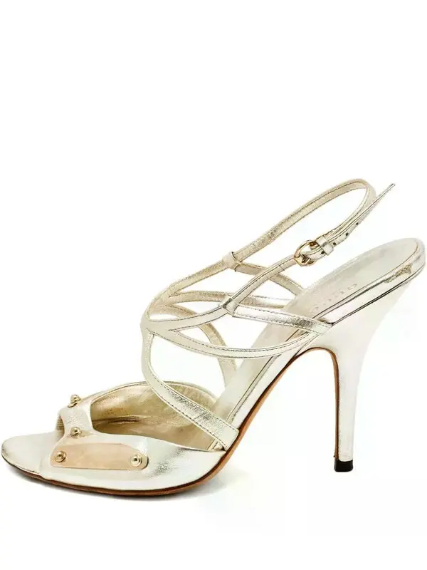 Gucci Metallic Sandals - Gold
