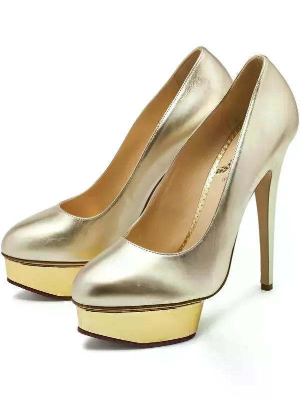 CHARLOTTE OLYMPIA 150mm Leather Platform Pumps