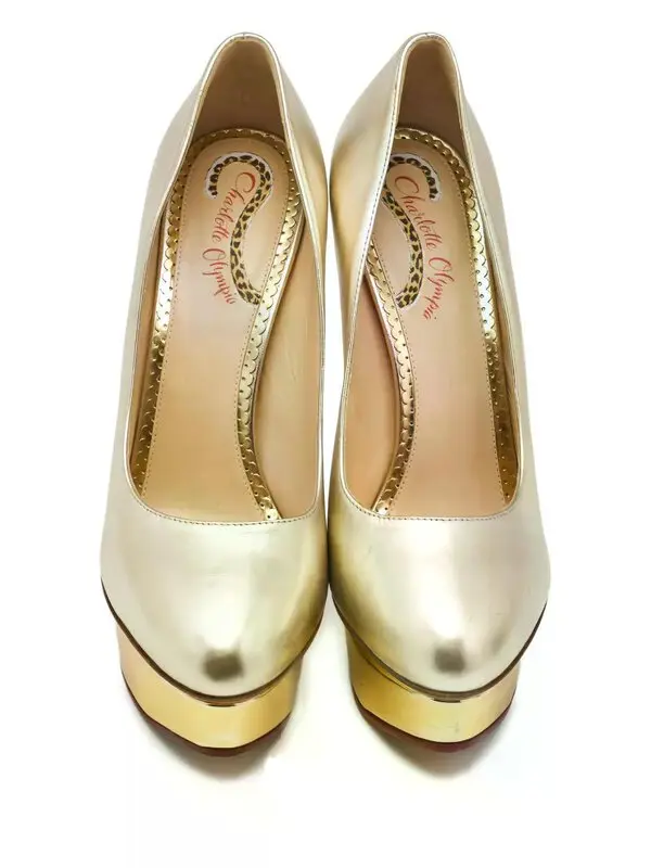 CHARLOTTE OLYMPIA 150mm Leather Platform Pumps