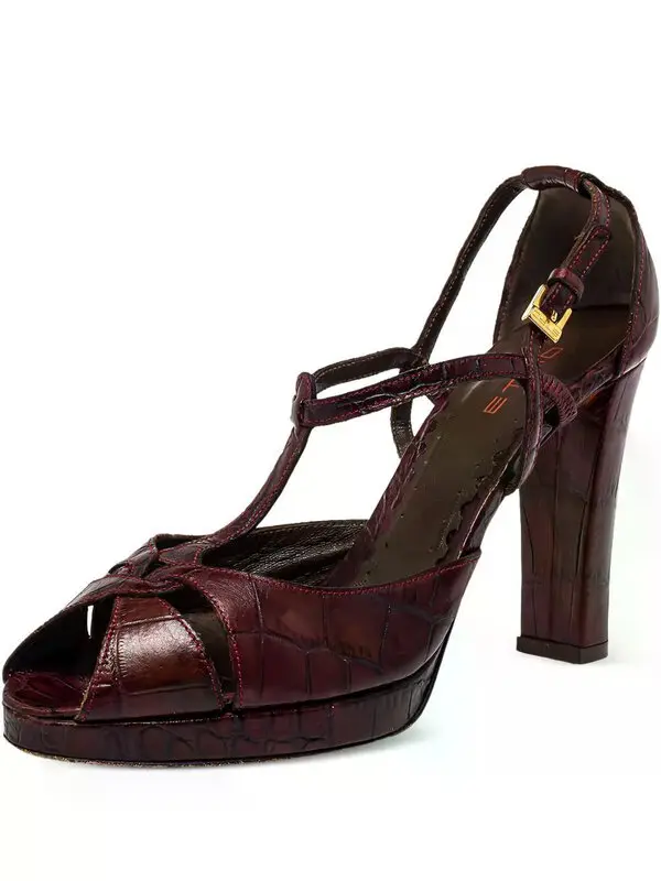Etro 100mm Crocodile-embossed Sandals