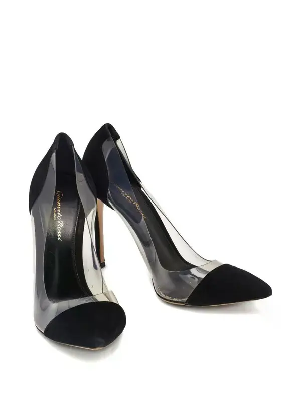 GIANVITO ROSSI Plexi Suede Pumps