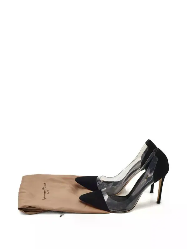 GIANVITO ROSSI Plexi Suede Pumps