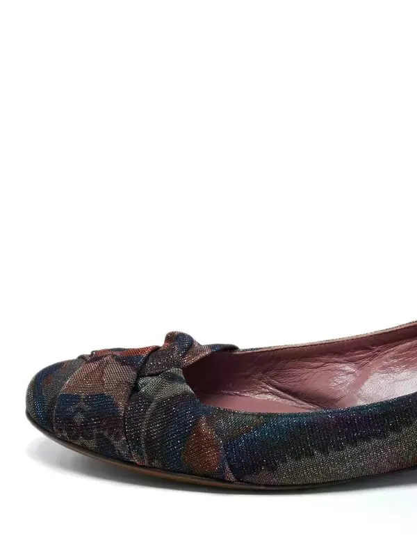 Missoni Knot-detailing Ballet Flats