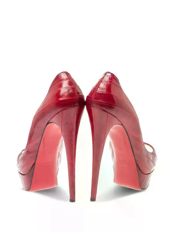 CHRISTIAN LOUBOUTIN 15mm Lady Peep Pumps - Red