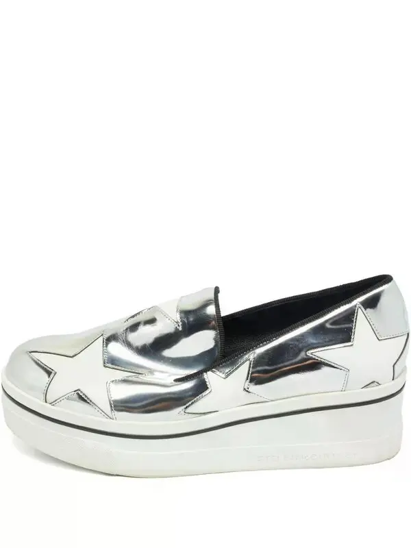 Stella McCartney Binx Star-detail Platform Slip-ons - Silver