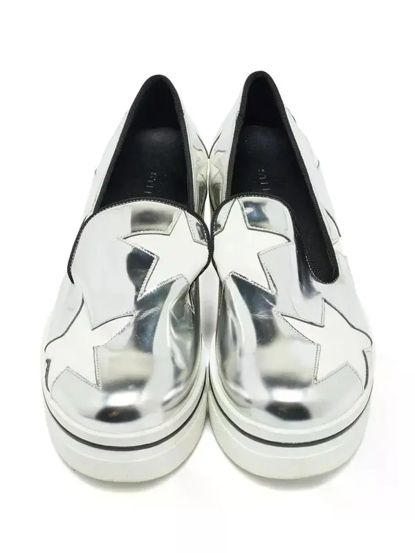 Stella McCartney Binx Star-detail Platform Slip-ons - Silver