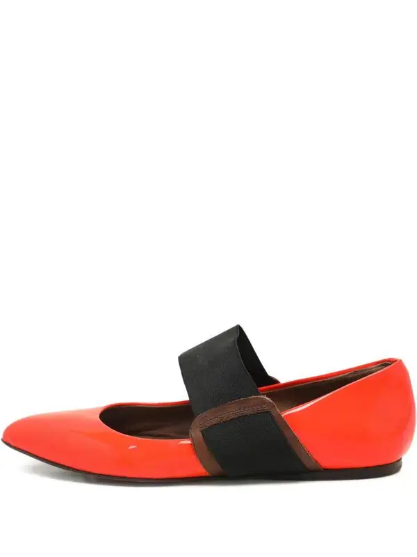 Marni Patent Leather Strap Ballet Flats