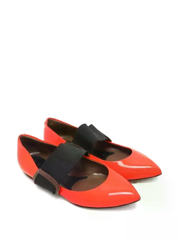 Marni Patent Leather Strap Ballet Flats