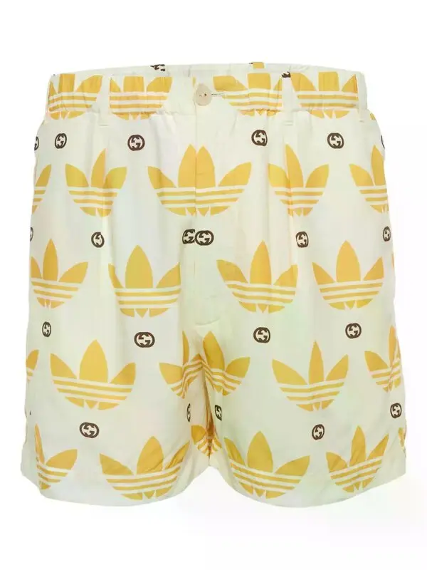 Gucci X Adidas Monogram-print Shorts