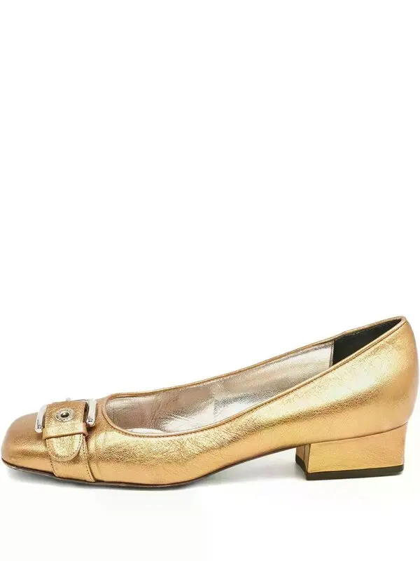 Dolce & Gabbana Metallic Leather Pumps