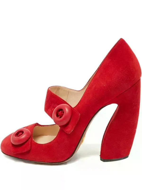 Prada Mary Jane Suede Pumps