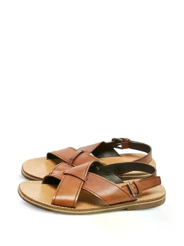 Prada Leather Flat Sandals
