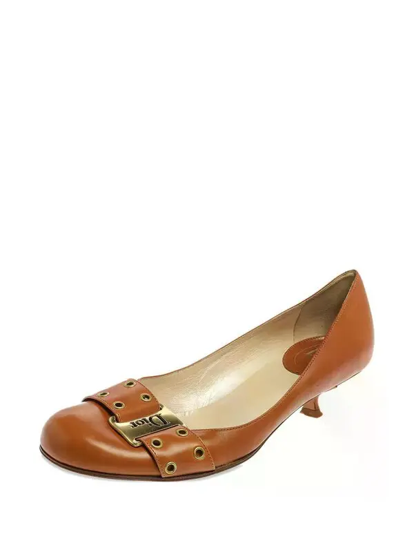 Dior Buckled Grommet Pumps