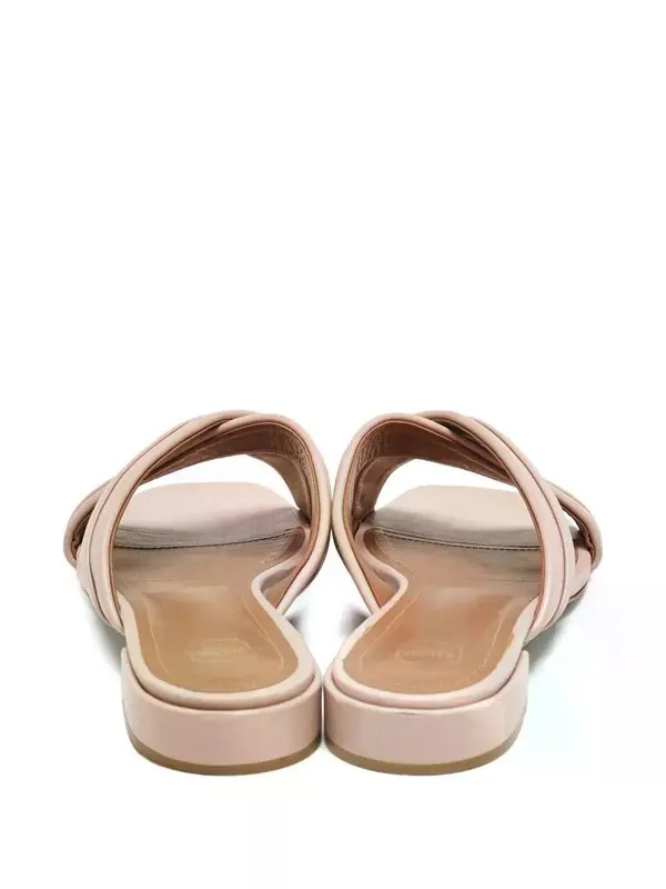 MALONE SOULIERS Leather Crossover Flat Sandals