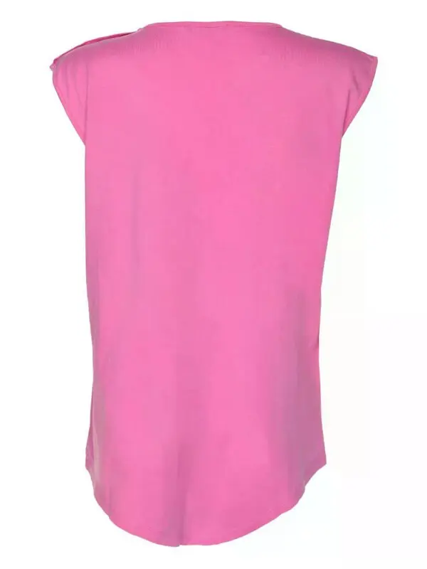 Balmain Sleeveless Logo Top - Pink