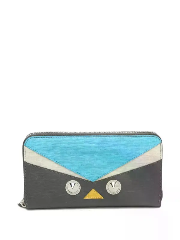 Fendi 2015 Patchwork Leather Zip-around Wallet