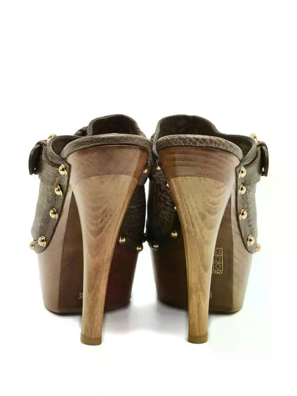 Gucci Janis Leather Heeled Mules