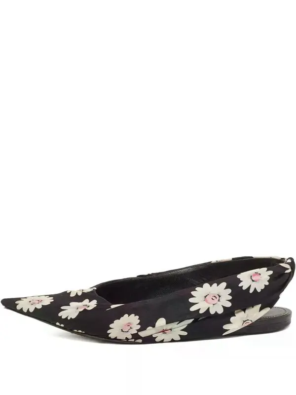 Balenciaga Floral Pointed-toe Flats