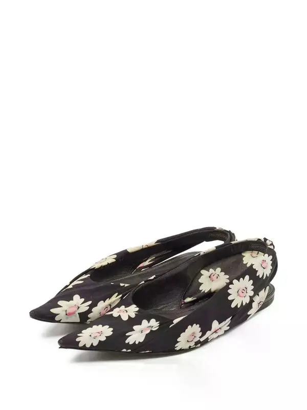Balenciaga Floral Pointed-toe Flats