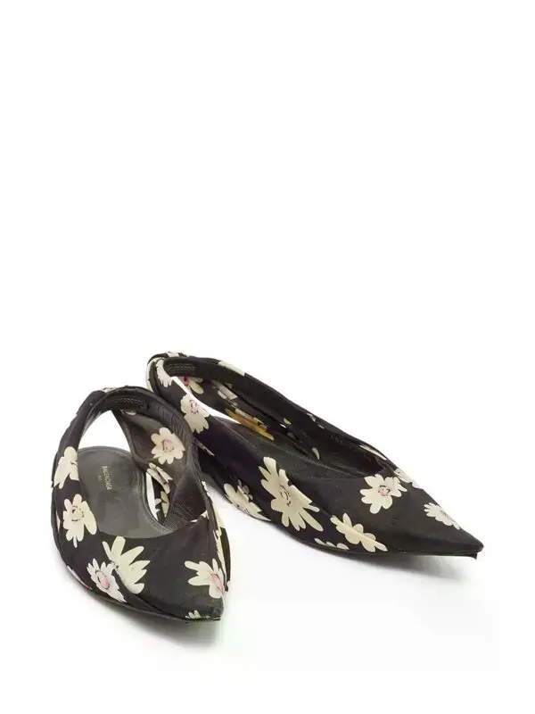 Balenciaga Floral Pointed-toe Flats