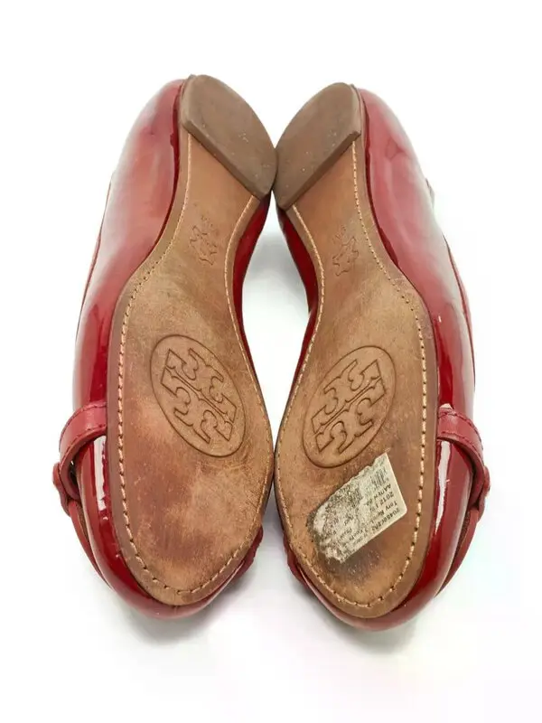 Tory Burch Aaden Patent-leather Ballet Flats