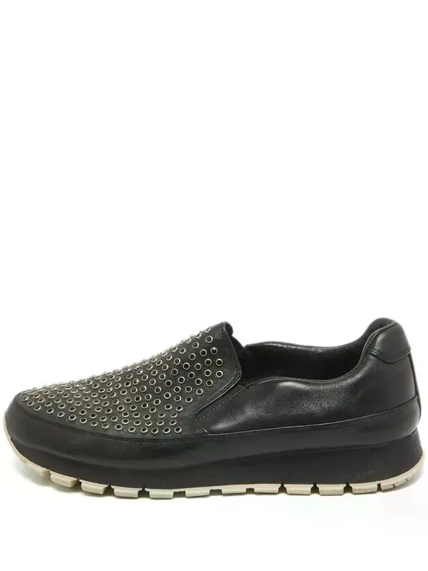 Prada Studded Loafers