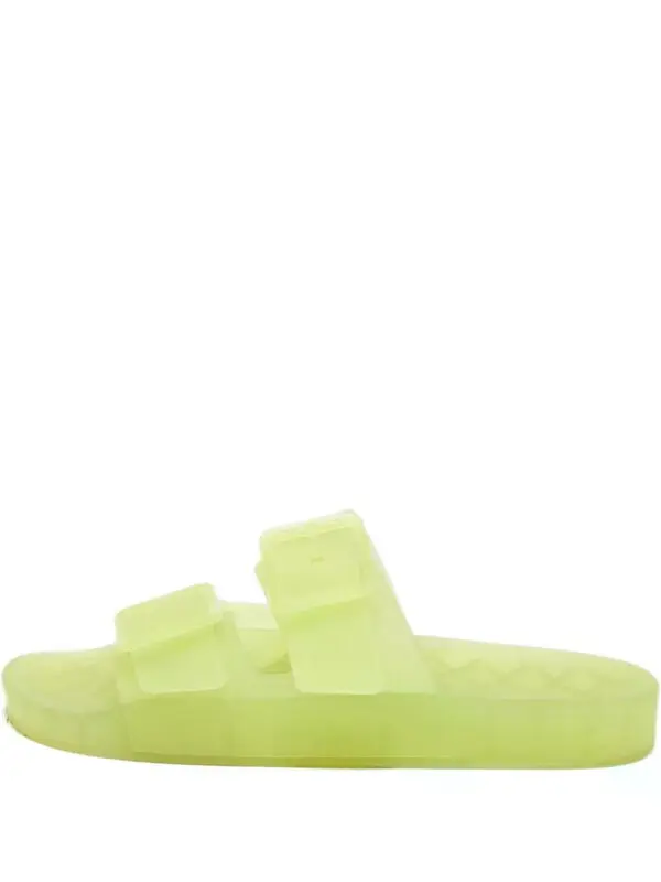 Balenciaga Mallorca Buckled Slides - Green