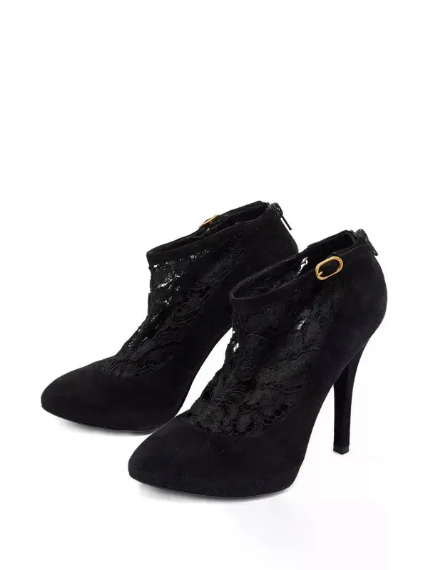 Dolce & Gabbana 120mm Suede Lace Boots