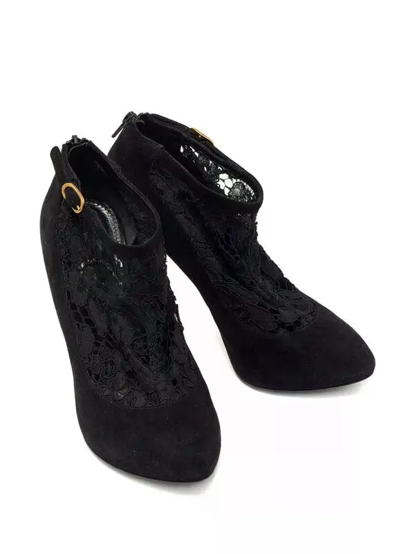 Dolce & Gabbana 120mm Suede Lace Boots