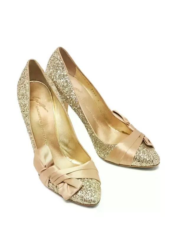 GIUSEPPE ZANOTTI 105mm Uma Glitter-embellished Pumps