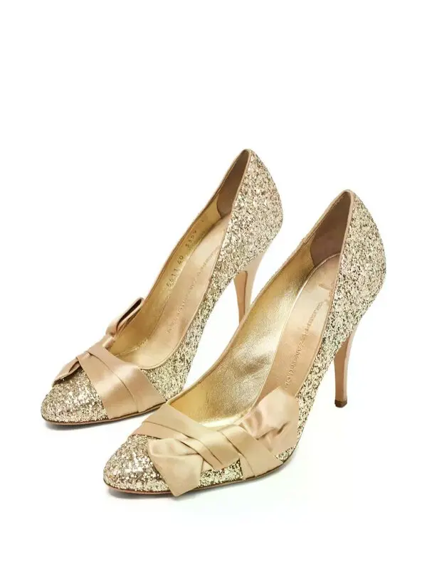 GIUSEPPE ZANOTTI 105mm Uma Glitter-embellished Pumps