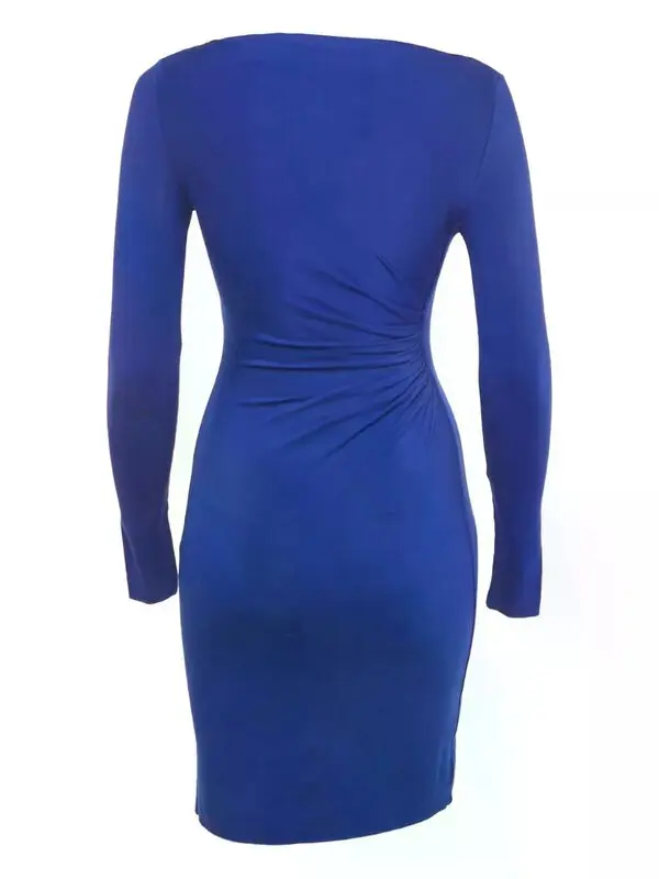 Diane Von Furstenberg Pleat-detail Mini Dress - Blue