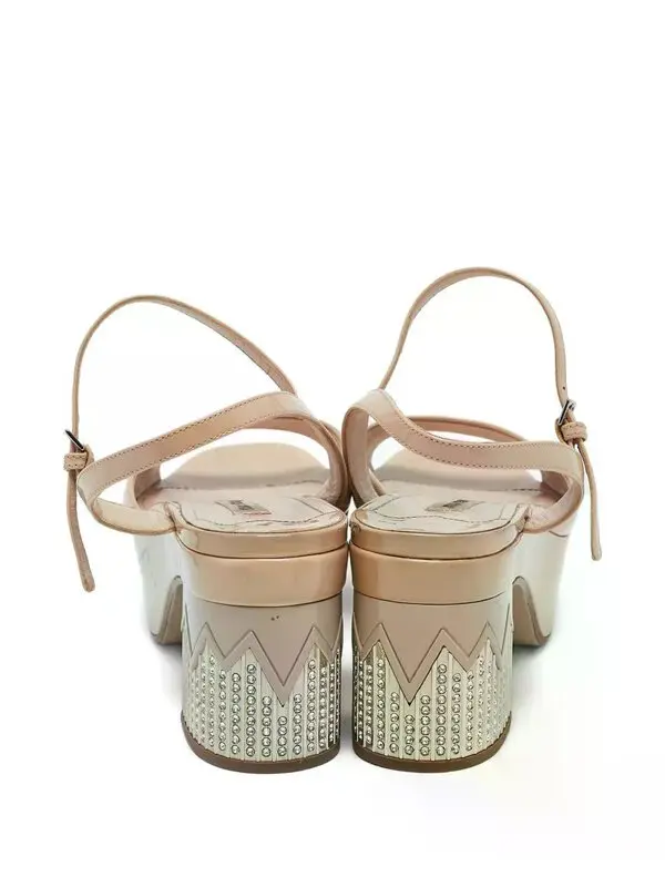 Miu Miu 70mm Patent Leather Sandals